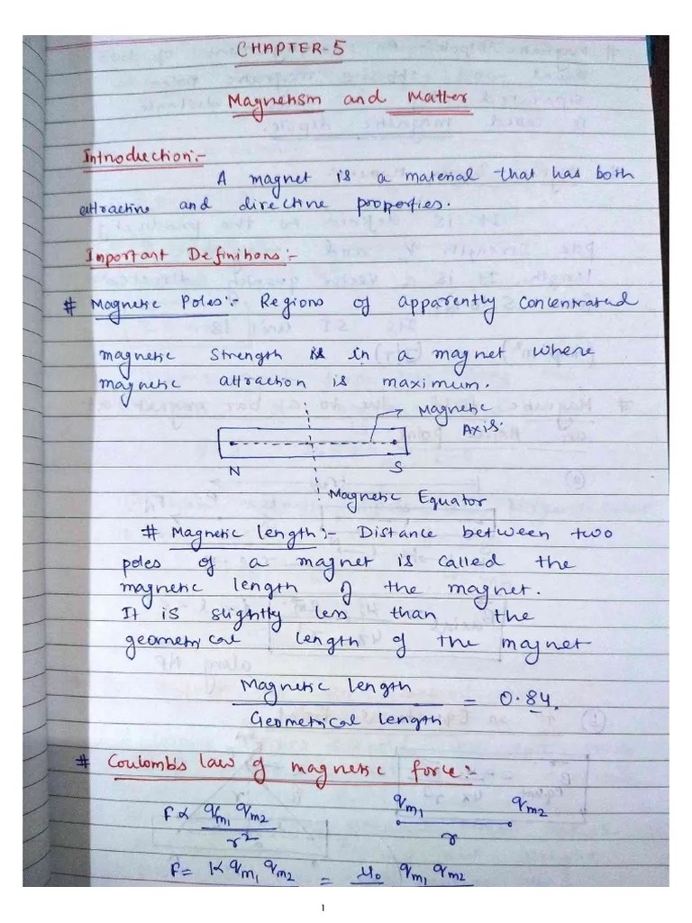 Magnetism And Matter Pdf