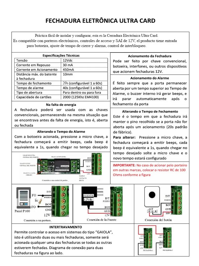 Agl Cerradura Ultra Card Manual Pdf Importar