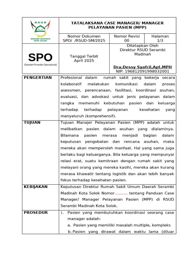 Spo Case Manager Pdf