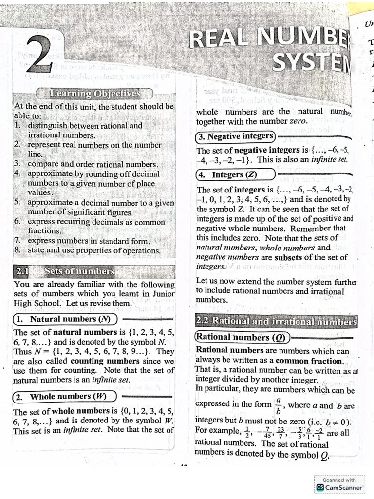 Numeracy Full Note Pdf