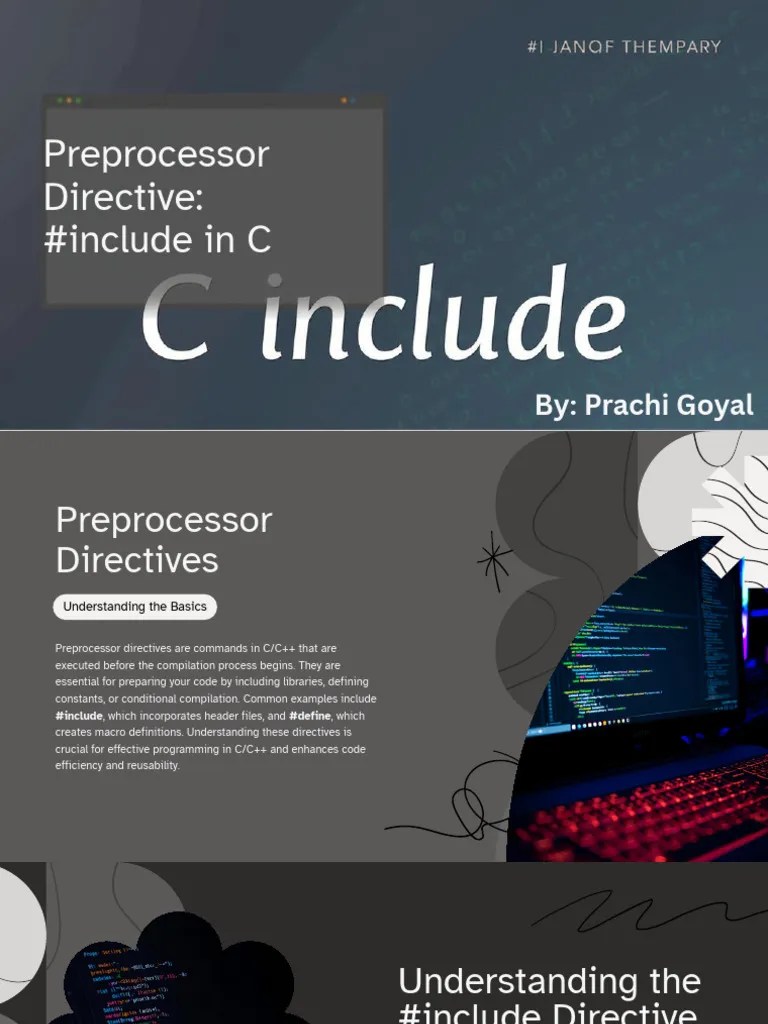 Presentation Preprocessor Directive Include In Cc Pdf Systems