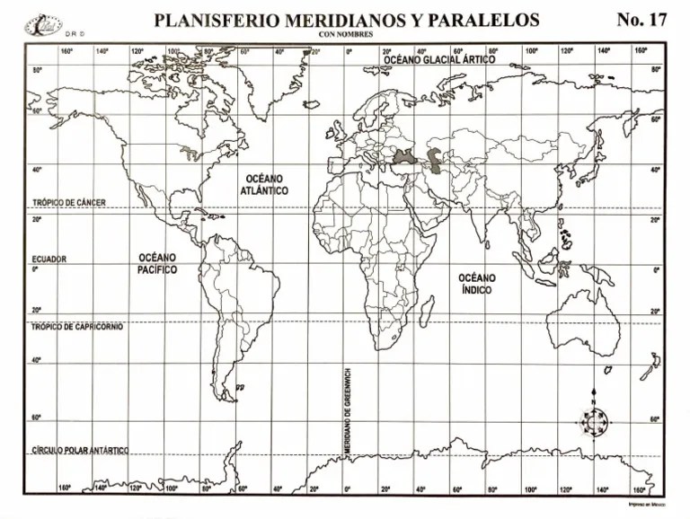 Planisferio Meridianos Y Paralelos Pdf
