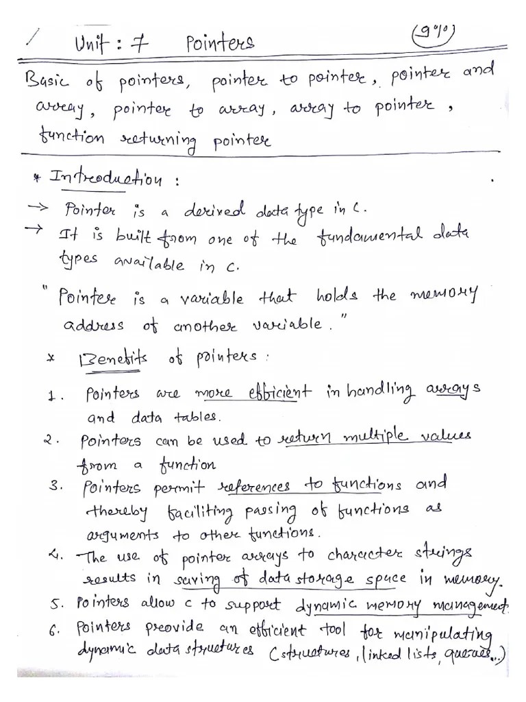 Pps Unit 7 Pdf