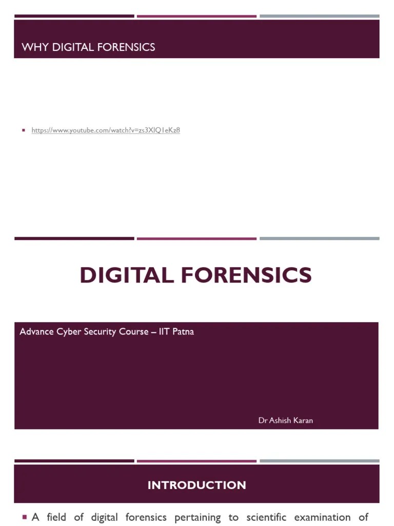 Computer Forensics Overview Pdf Computer Forensics Computing