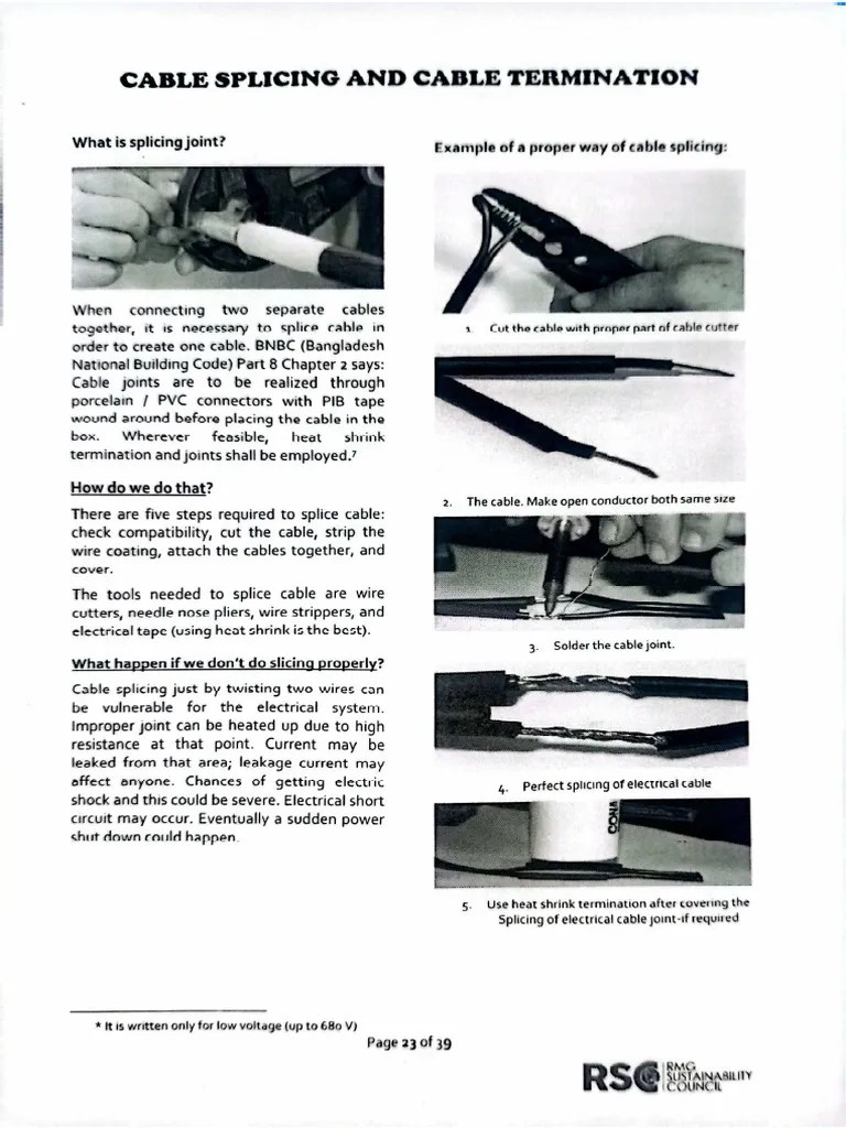 Cable Splicing And Cable Termination Pdf