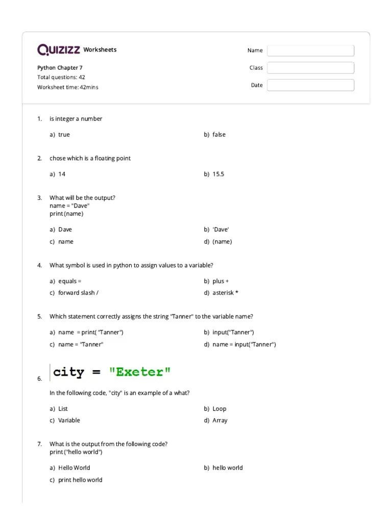 Python Chapter 7 Supplementary Materials Pdf Python Programming