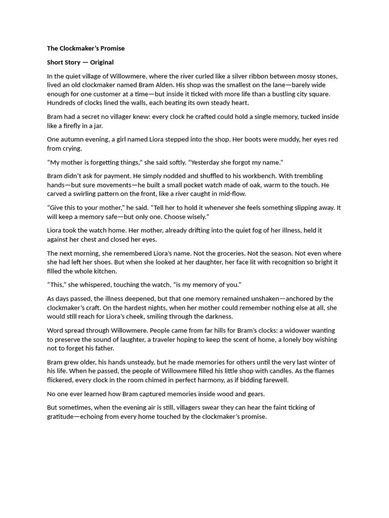 The Clockmaker Pdf