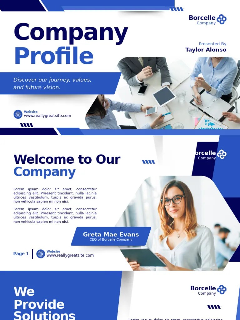 Template Ppt Compro I Pdf Business Promotion And Marketing