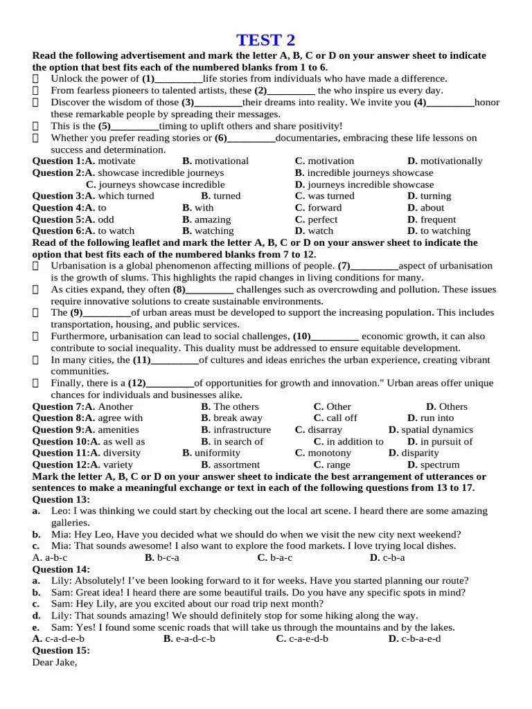 No Key Test 2 Pdf Mindfulness Sustainability