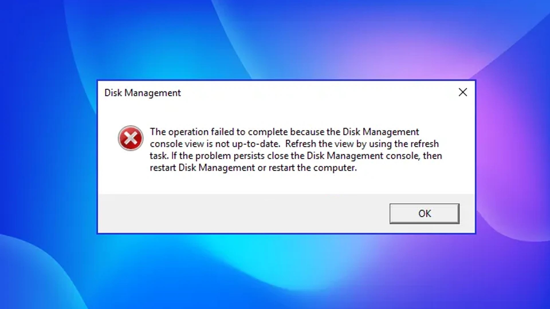 Disk Management console view is not up-to-date in Windows 11/10 - IMP.NEWS