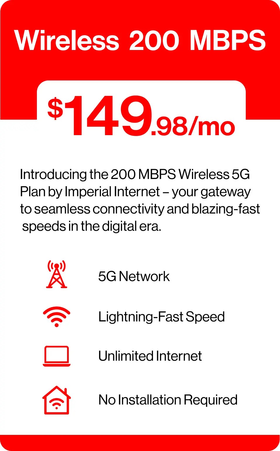 200 Mbps Plan Imperial Internet