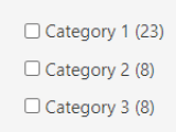 Checkbox Category Filter Implecode