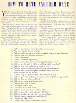 Assessment tools: Rate-a-date