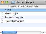 History Scripts In Tools