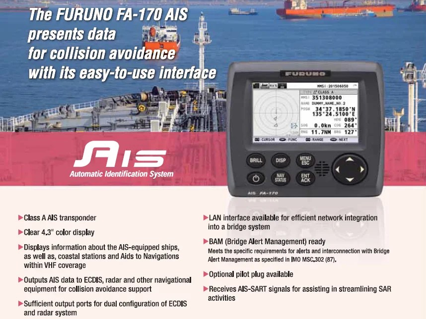 FA-170 AIS (Automatic Identification System) - Inameq
