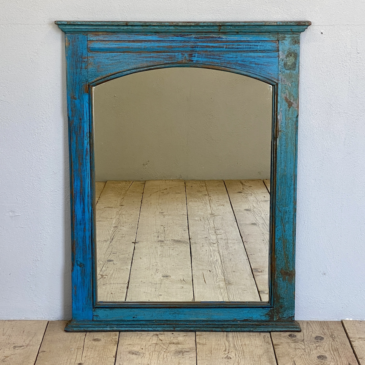 Blue Painted Mirror - Unique Mirrors - Indigo Sprout
