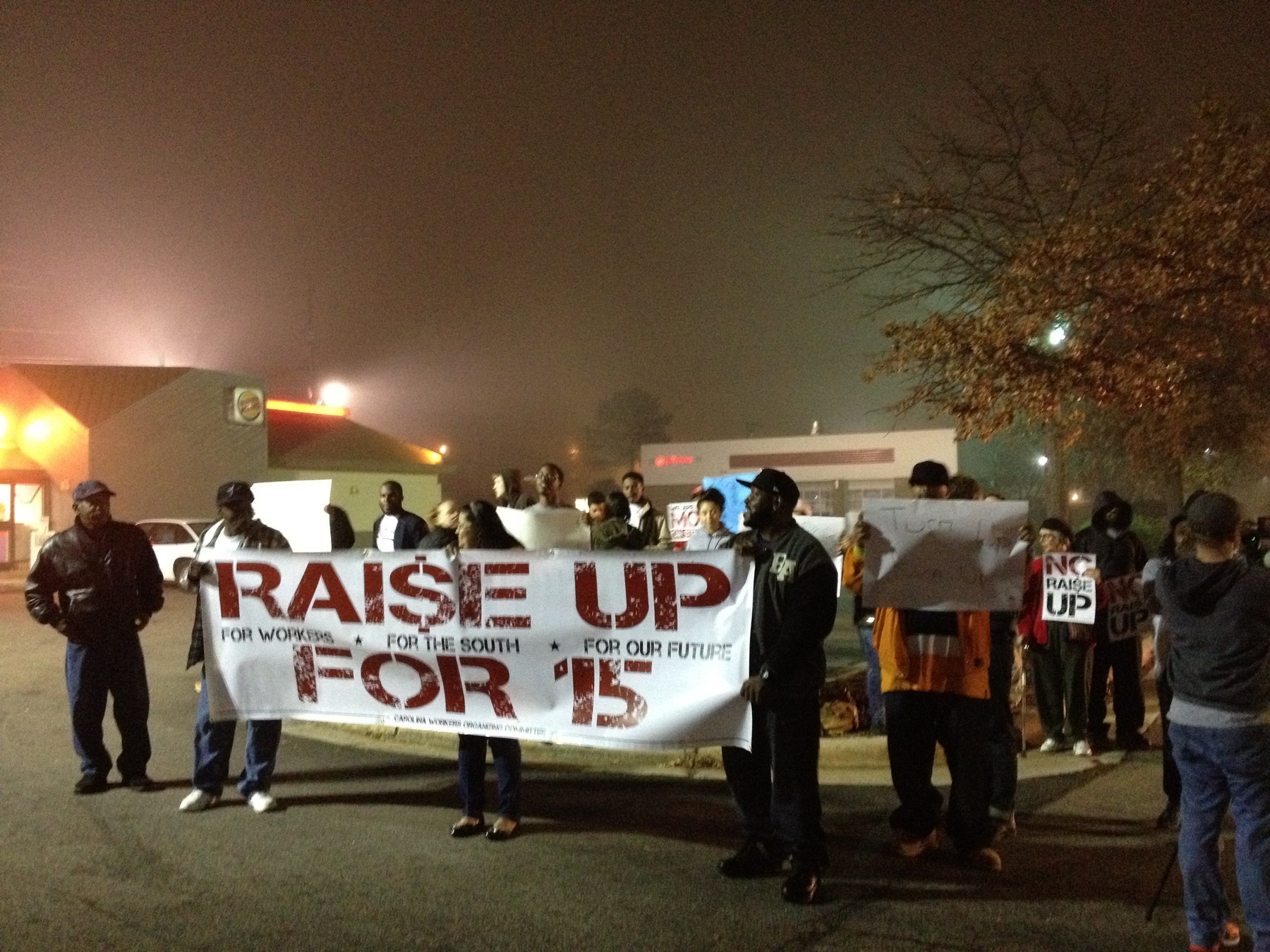 Fast food workers strike in the Triangle