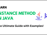 Instance Method In Java