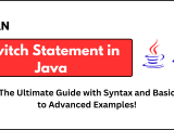 Switch Statement In Java Syntax Examples