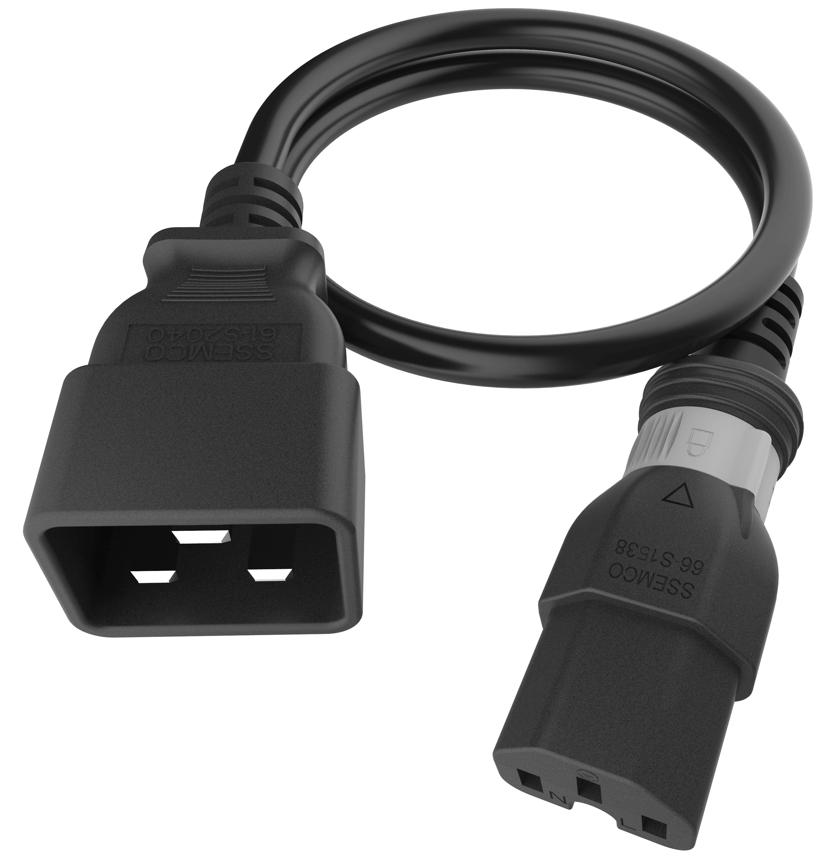 S-Lock C20 C15 Power Cord - SSEMCO