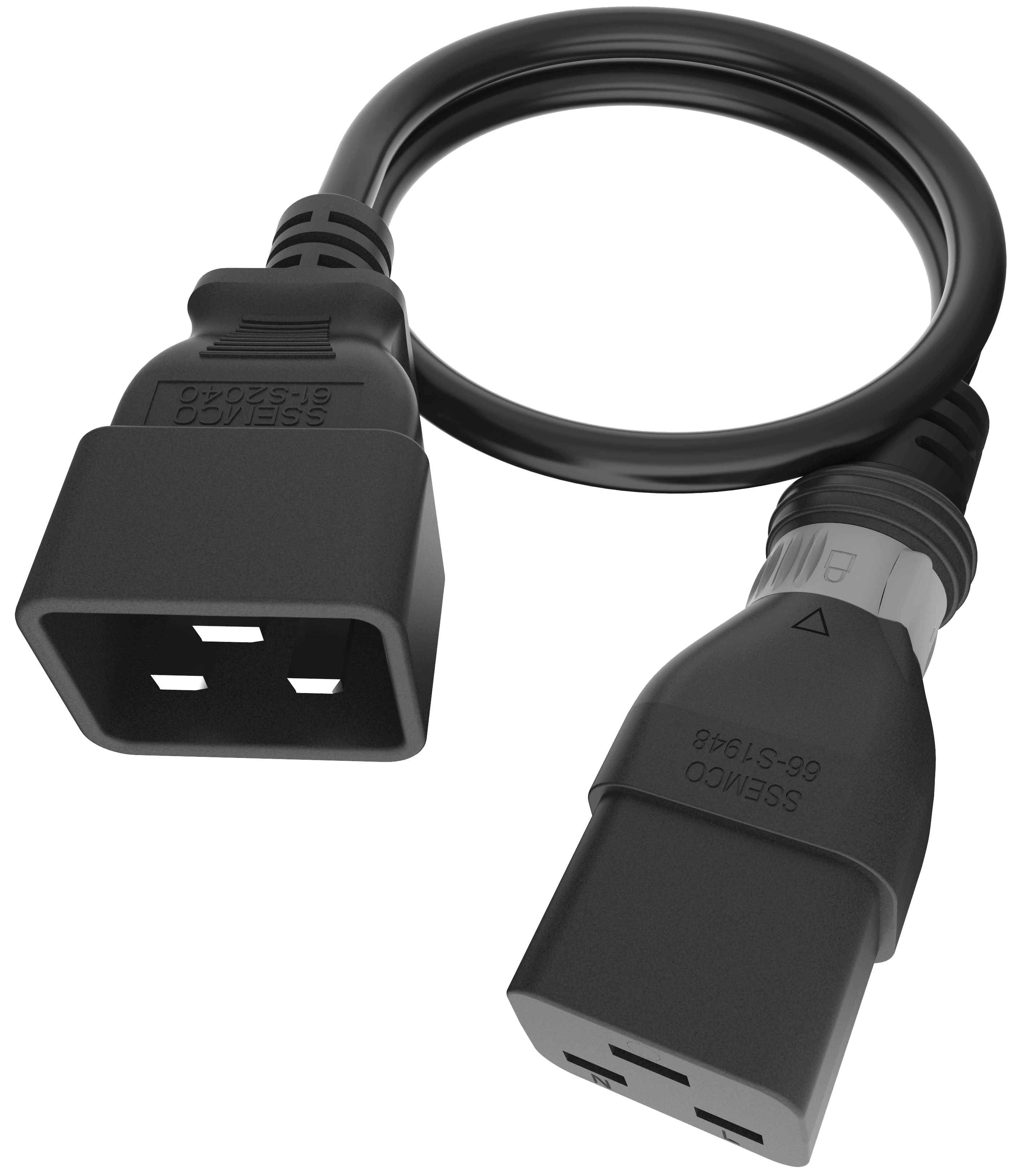 S-Lock C20 C19 Power Cord - SSEMCO