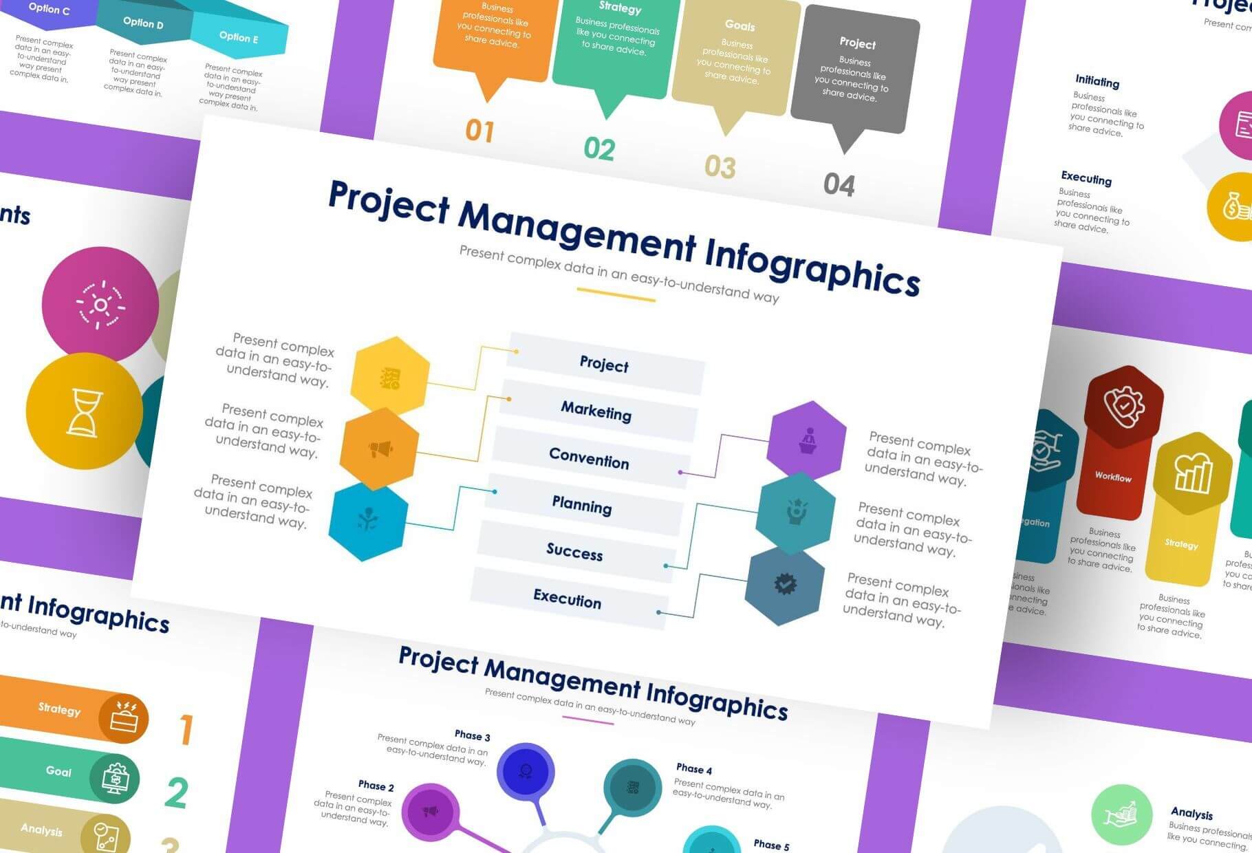 Basic Project Management Process Powerpoint Template Project