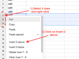 How To Insert Multiple Rows In Google Sheets Infoheap