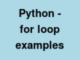 Python For Loop Examples Infoheap