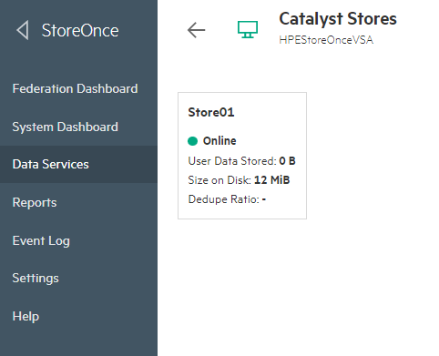 HPE StoreOnce Catalyst Store - InfraPCS
