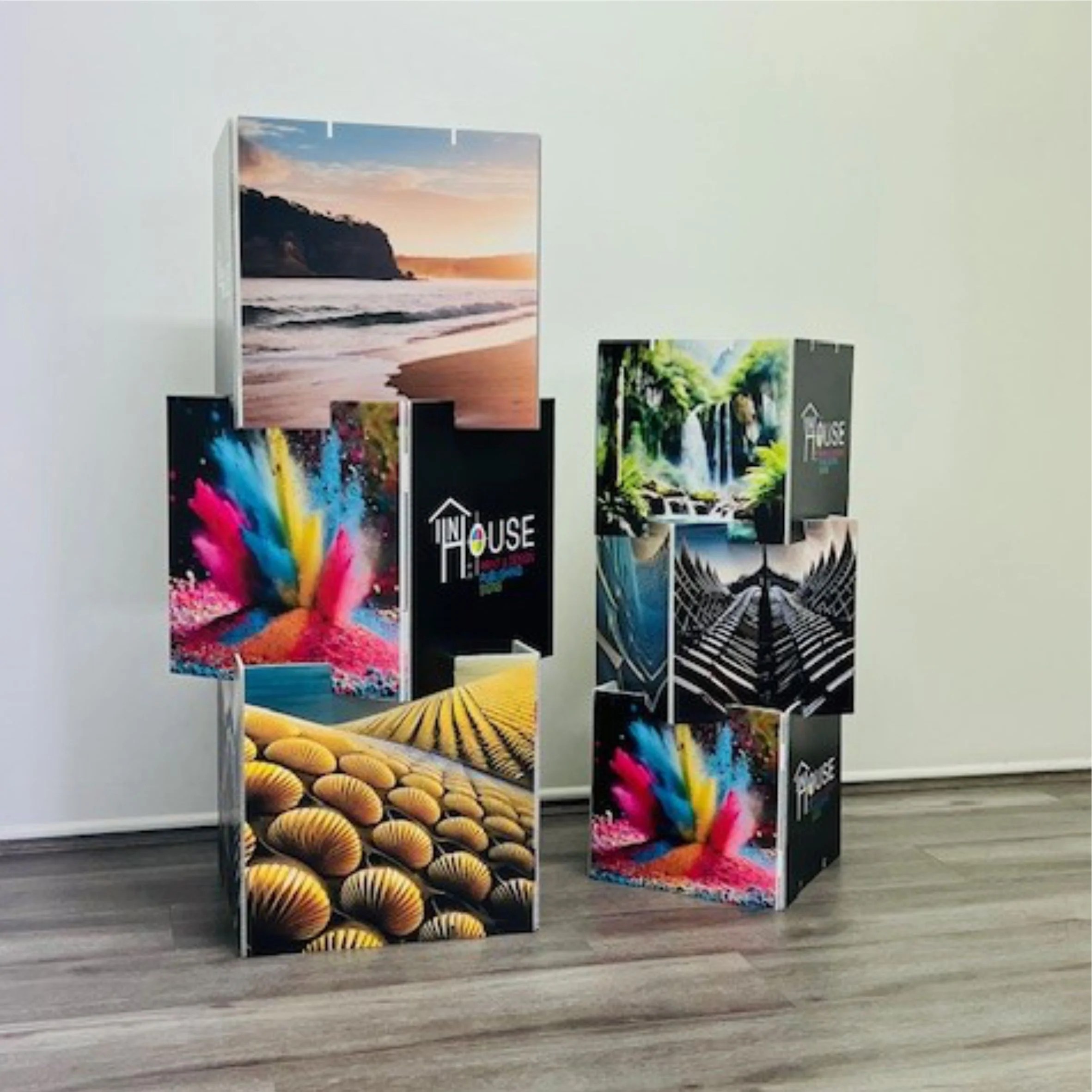 Stackable Cubes Inhouse Print Design