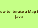 How To Iterate A Map In Java