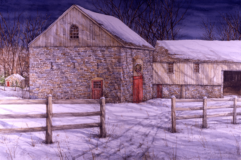 “Sleigh Ride” by artist Dan Campanelli – Ink & Join