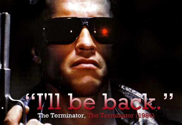The Terminator…Arnie returns… | AmazinGanMan