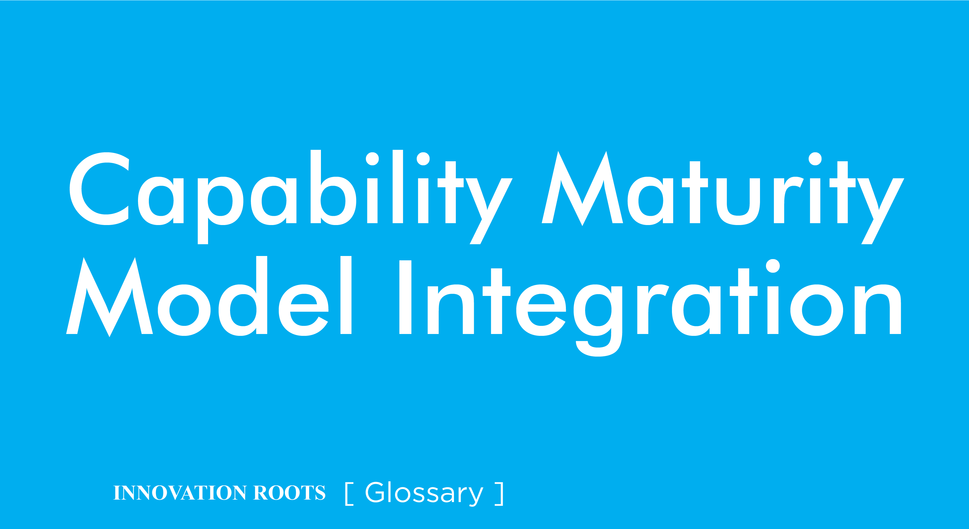 Capability Maturity Model Integration | Glossary – INNOVATION ROOTS