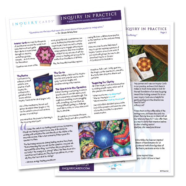 Inquiry Cards – Oracle deck, meditation tool, self inquiry