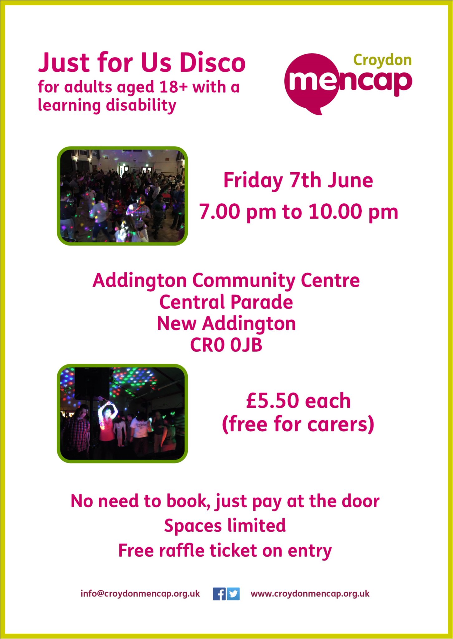 Croydon Mencap Just For Us Disco, New Addington, Jun 7 | Inside Croydon