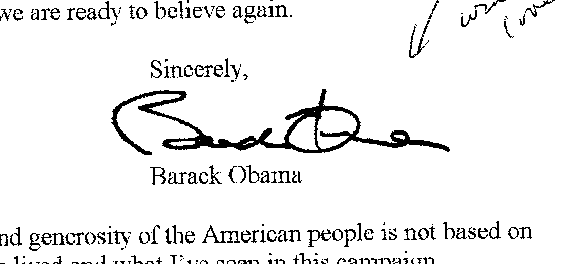 Obama–A Look at the Personality Behind the Handwriting ...