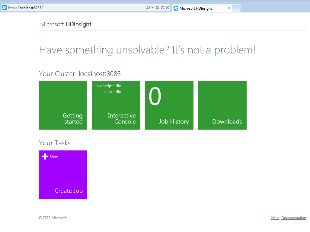 Getting Started With Hdinsight Aka Microsofts Big Data Hadoop Platform On Local Windows