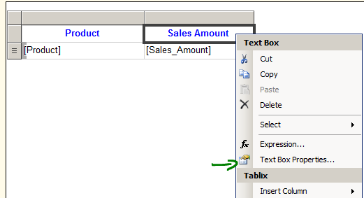 SQL Server Reporting Services: How to add Interactive Sorting to a Table with no groups ...