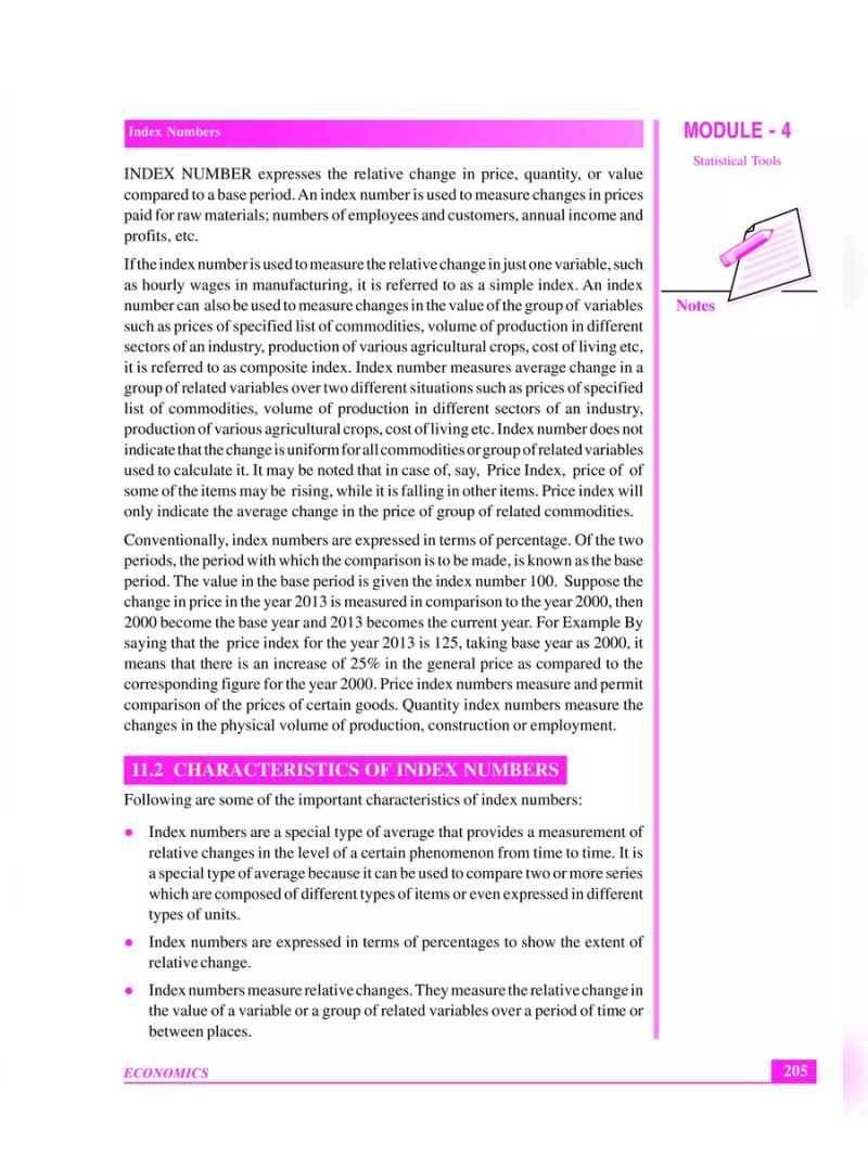 Index Number in Statistics Notes PDF – InstaPDF