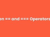 Difference Between And Operators In Javascript