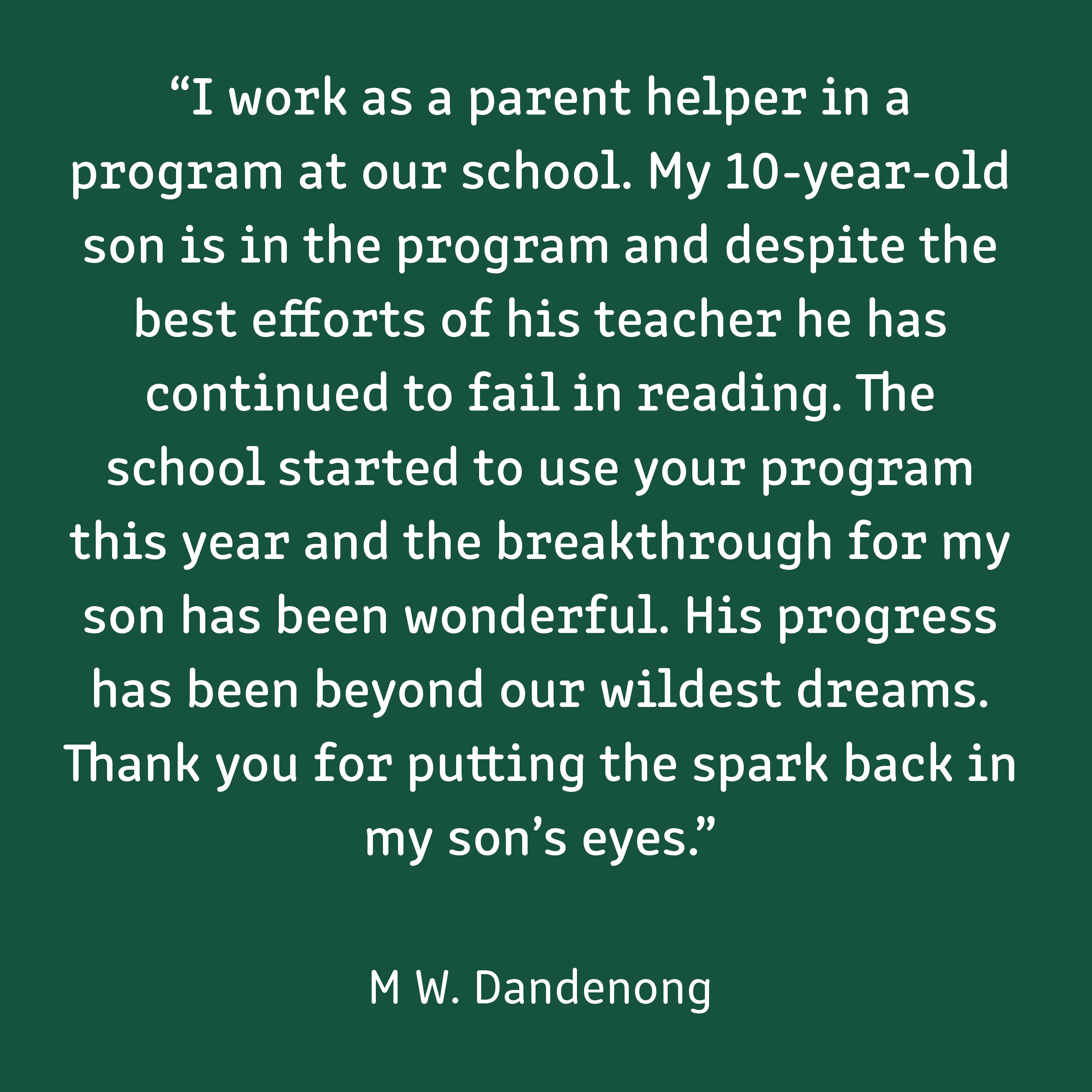 Intensive Reading Programs