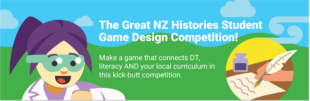Entries open for the Great NZ Histories Student Game Design Competition