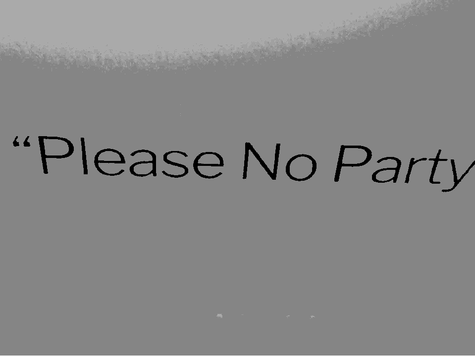 “Please No Party” by Ty Phelps – Free Library of the Internet Void