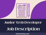 Junior Web Developer Job Description Updated For 2026