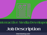 Interactive Media Developer Job Description Updated For 2026