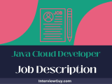 Java Cloud Developer Job Description Updated For 2026