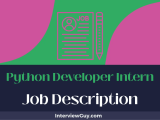 Python Developer Intern Job Description Updated For 2026