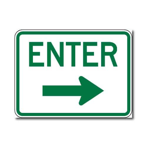 Enter Here Sign | Interwest Safety