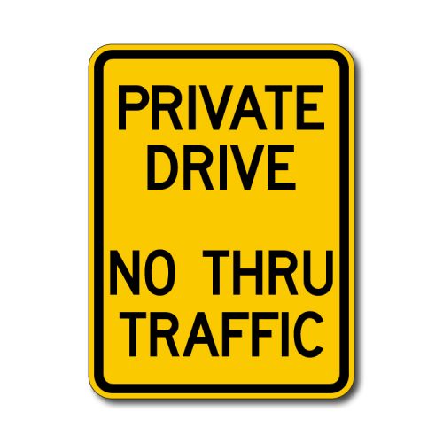 Private Drive No Thru Traffic - Interwest Safety Supply, LLC